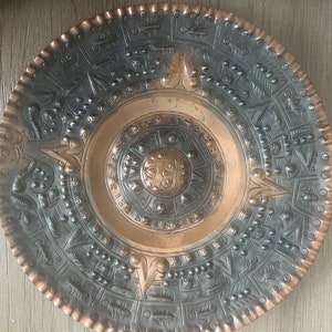 Copper Mayan Aztec Calendar Wall Art 12” Copper Religious Calendar ...