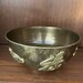 Solid Brass Bowl Large Gold Bowl With Chinese Characters - Etsy