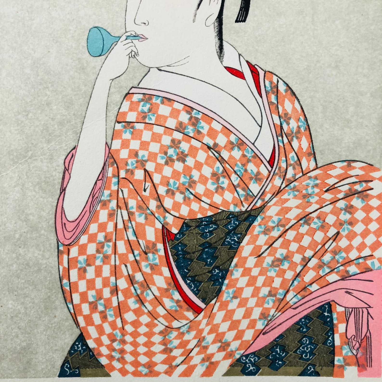 Vintage Japanese Art Geisha Smoking Pipe - Etsy