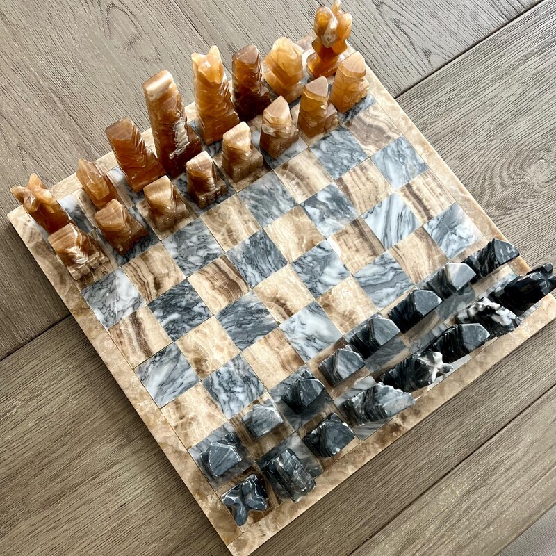Stone Chess Set - Etsy
