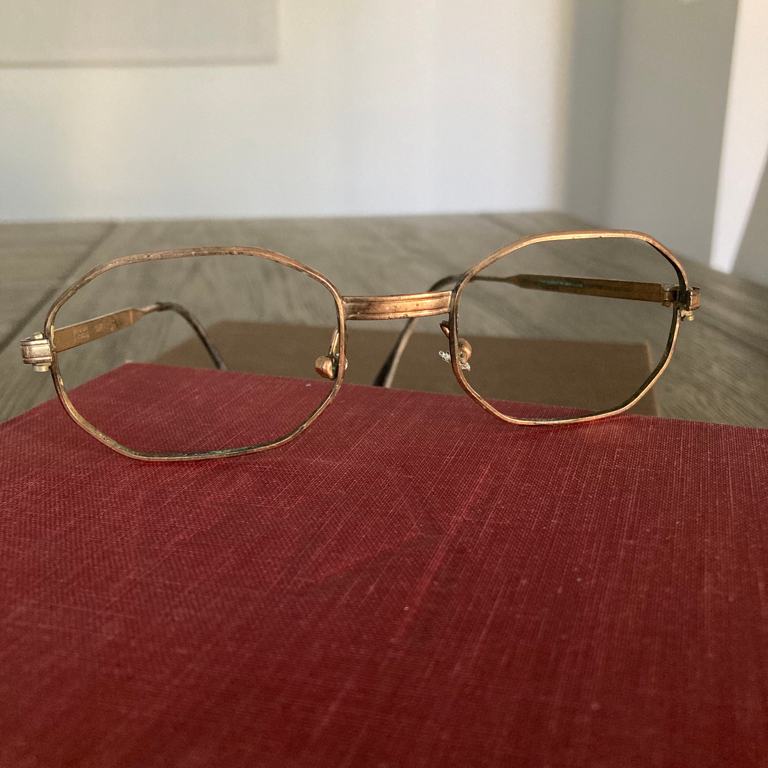 Vintage Octagon Eyeglasses: 12 Carat Gold Filled Frames - Etsy