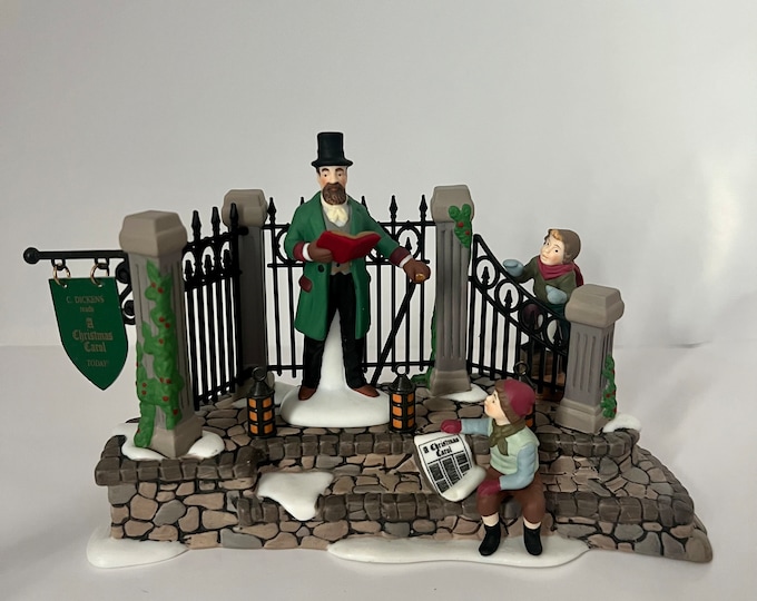 Dept 56 Christmas Carol Reading by Charles Dickens Porcelain Figurines ...