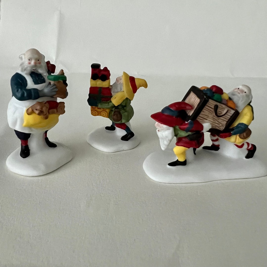 Dept56 Toymaker Elves Hand Painted Porcelain Elves Figurines Set of 3 ...