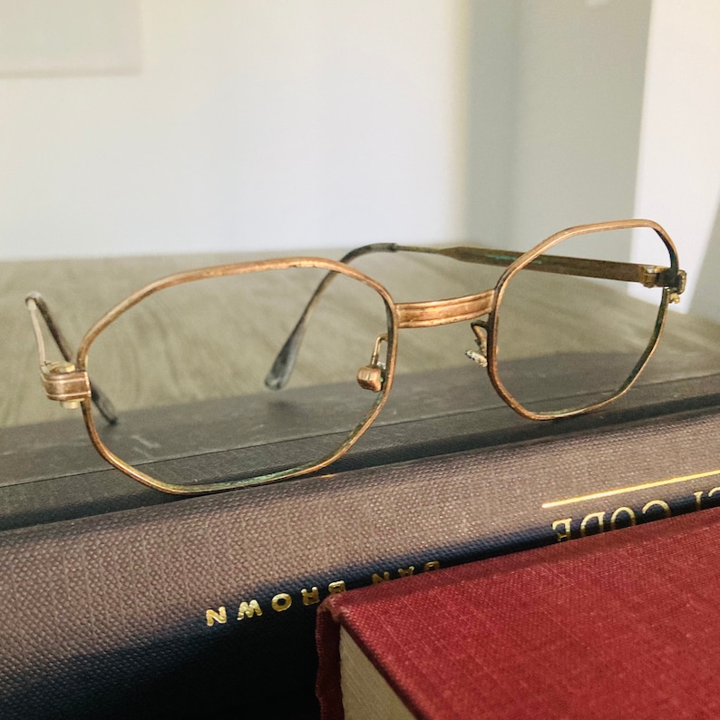 Vintage Octagon Eyeglasses: 12 Carat Gold Filled Frames - Etsy