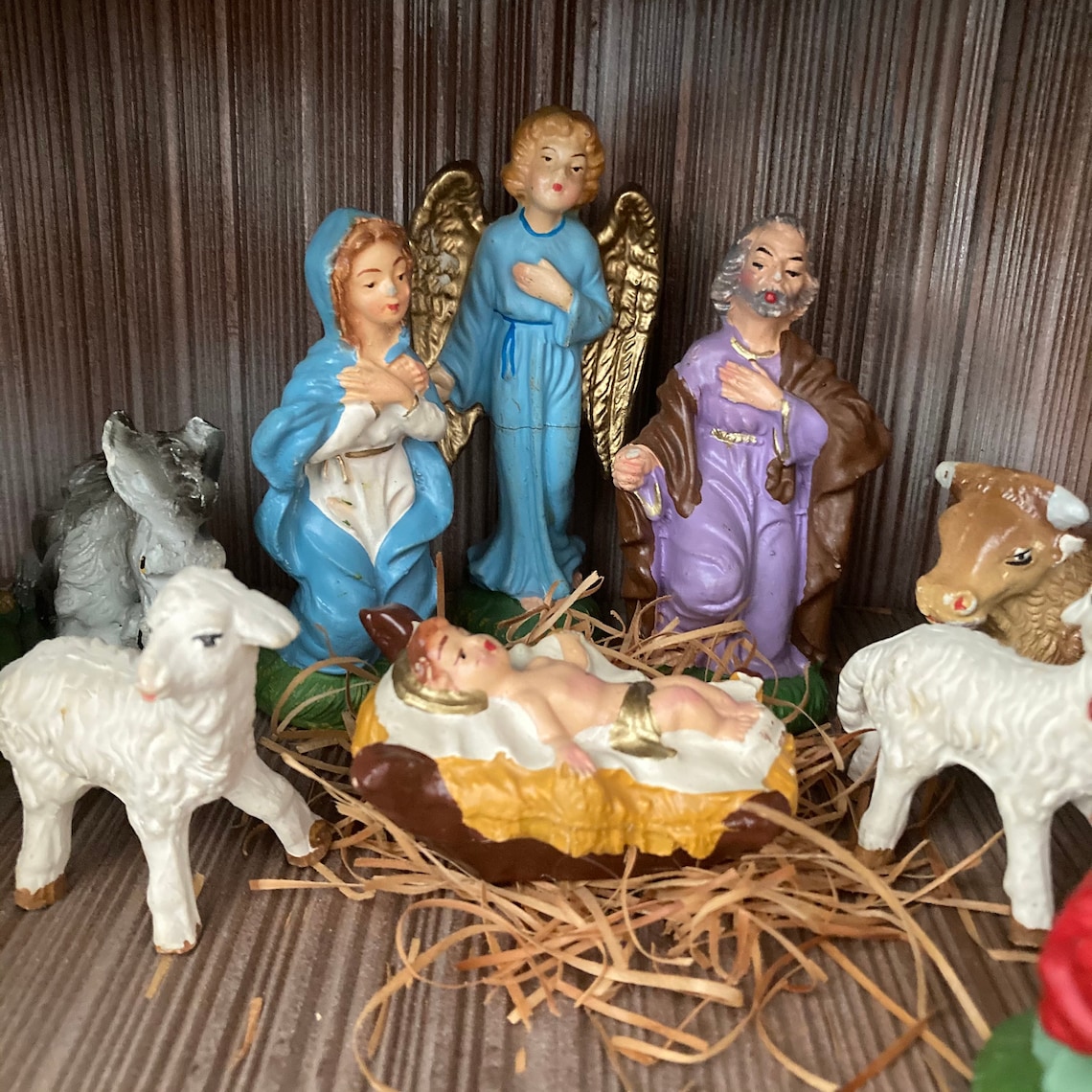 Vintage Nativity Set Hand Painted Heirloom 15 Piece Includes - Etsy