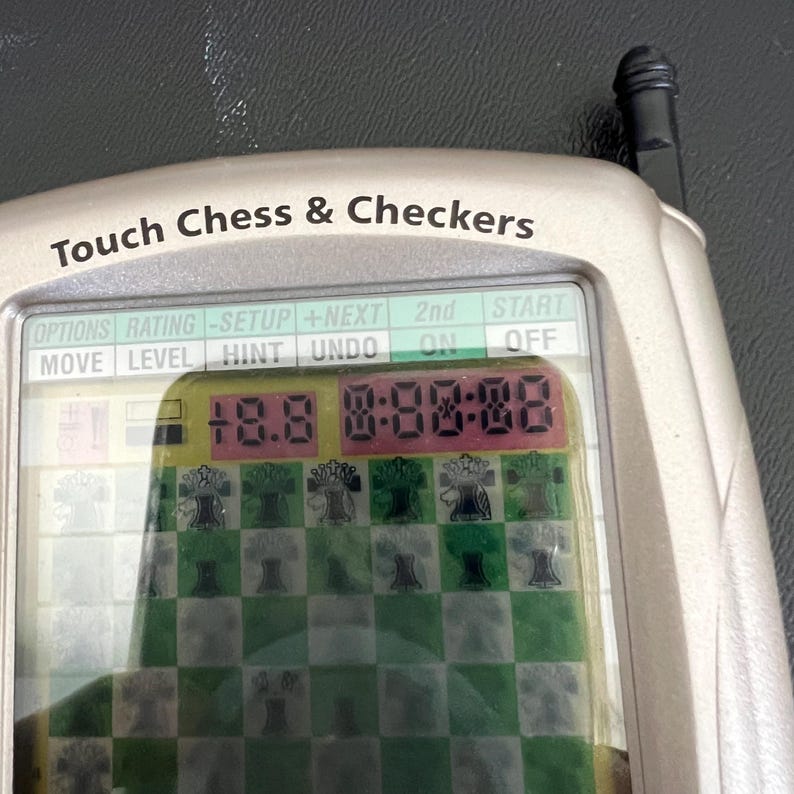 Vintage Excalibur Touch Chess & Checkers: Electronic Travel Game - Etsy