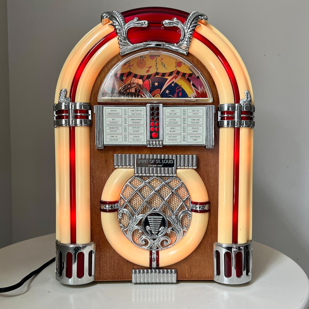 Vintage Spirit of Saint Louis Tabletop Jukebox Radio & Cassette Player ...
