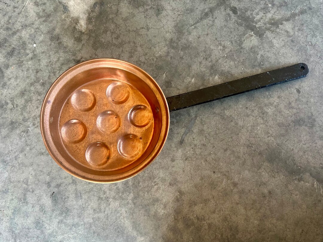 19th Century Hand Wrought Copper and Iron Escargot Pan - Etsy