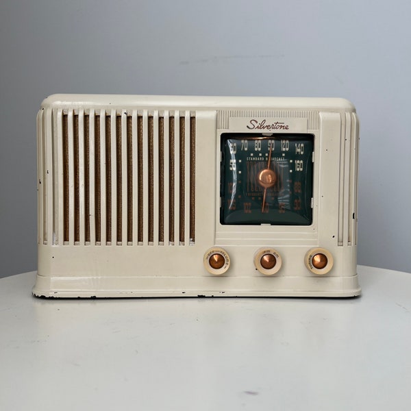 Silvertone Radio - Etsy