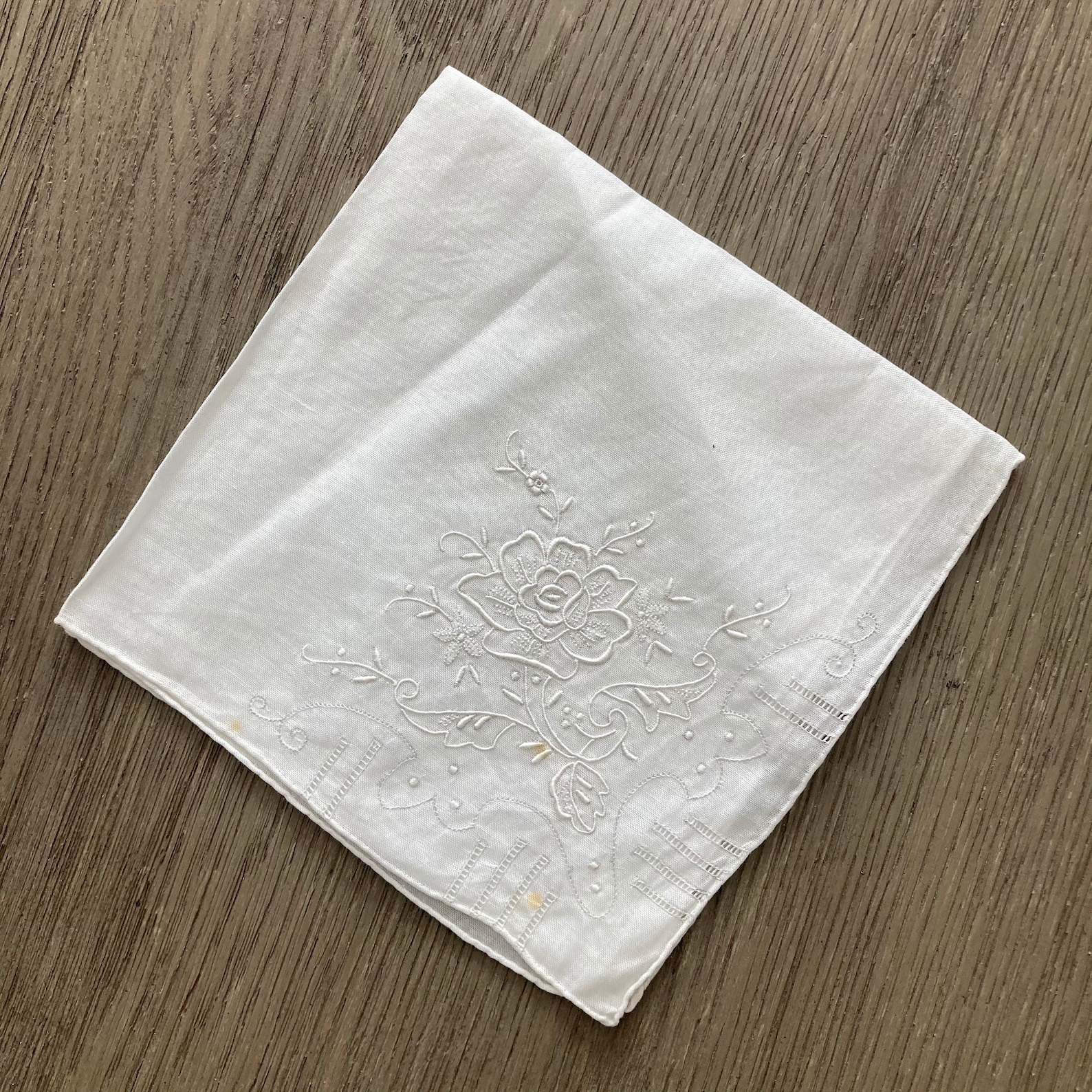 Vintage White Handkerchiefs Bridal White Linen Set of 4 | Etsy