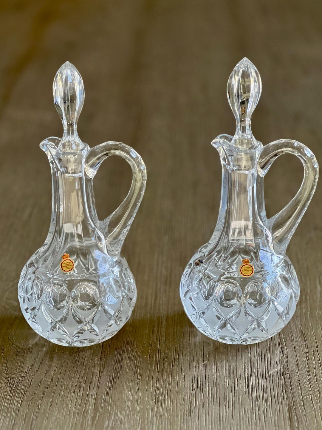 Vintage Bliekristal Cut Crystal Curet Set 24% Pbo W Germany Crystal ...