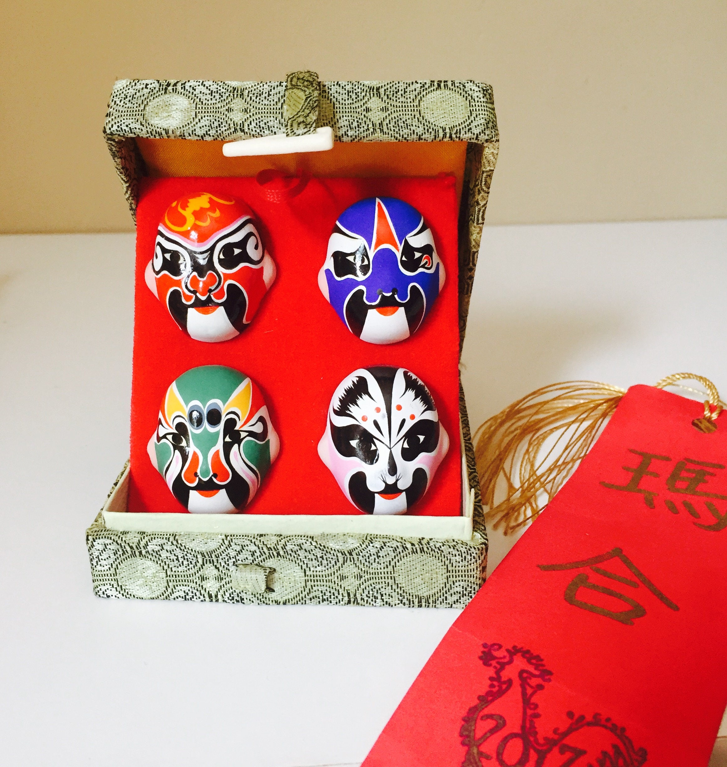 Chinese Opera Masks Miniature Chinese Opera Facial Make up - Etsy