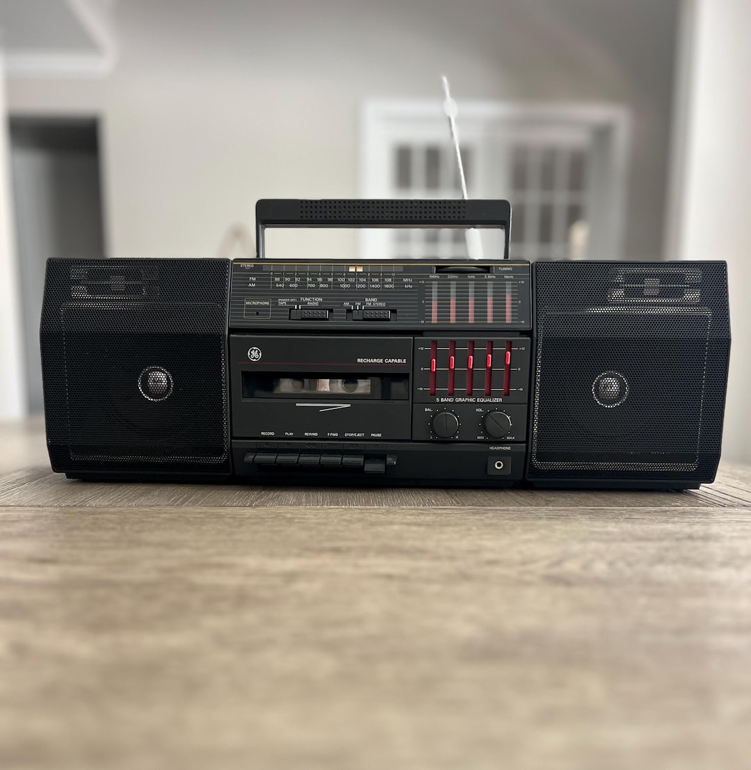 Vintage GE Music System Model 3-5665B Cassette Player Recorder Radio ...
