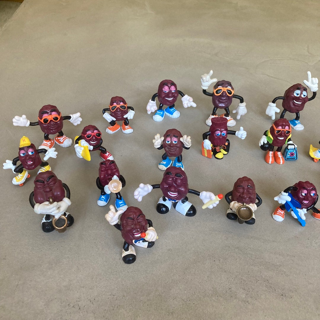 Vintage California 1980s Raisin Figurines Lot of 18 Collectible ...