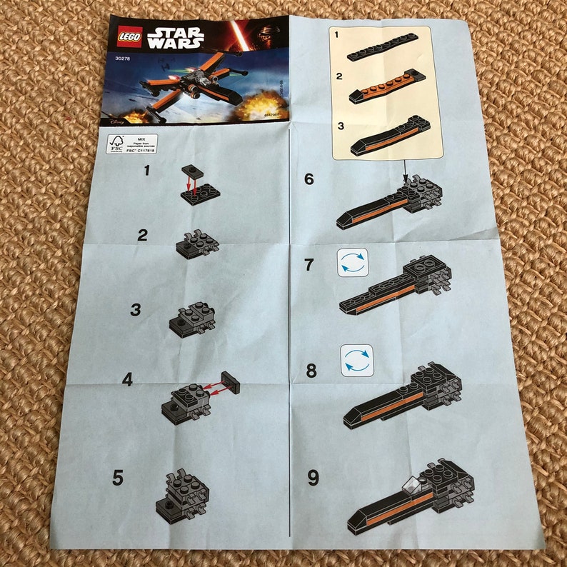 Star Wars Poe's X-wing Fighter Set LEGO 30278 Bagged - Etsy