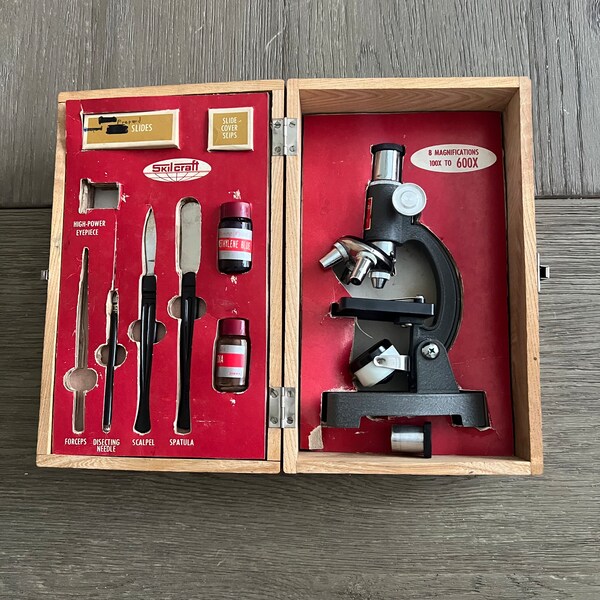 Vintage Microscope - Etsy