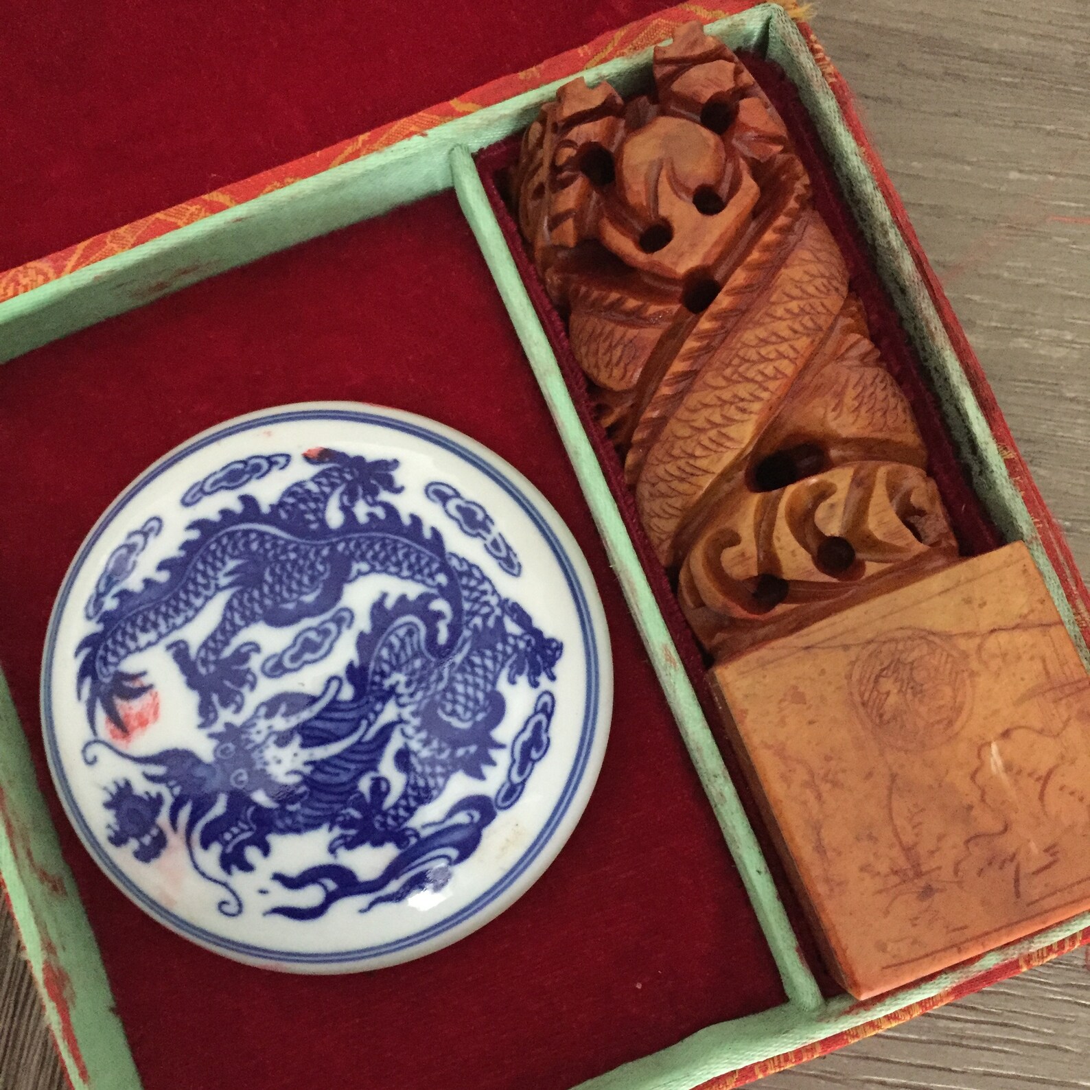 Ancient Chinese Seal Kit Carved Shoushan Stone Chop Stamp With | Etsy