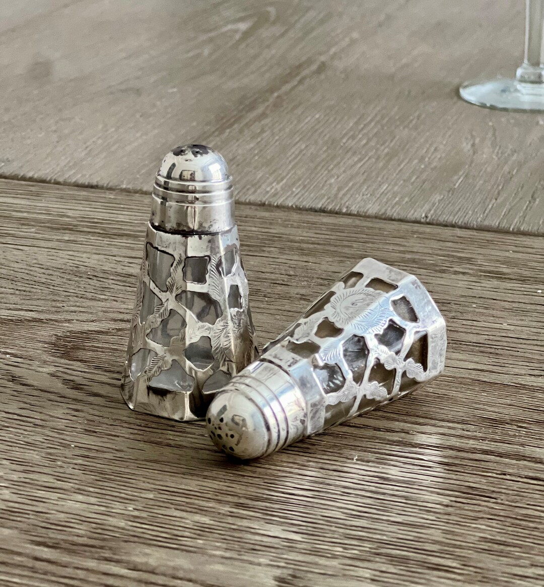 Sterling Silver Filigree Salt & Pepper Shakers Made in Mexico ...