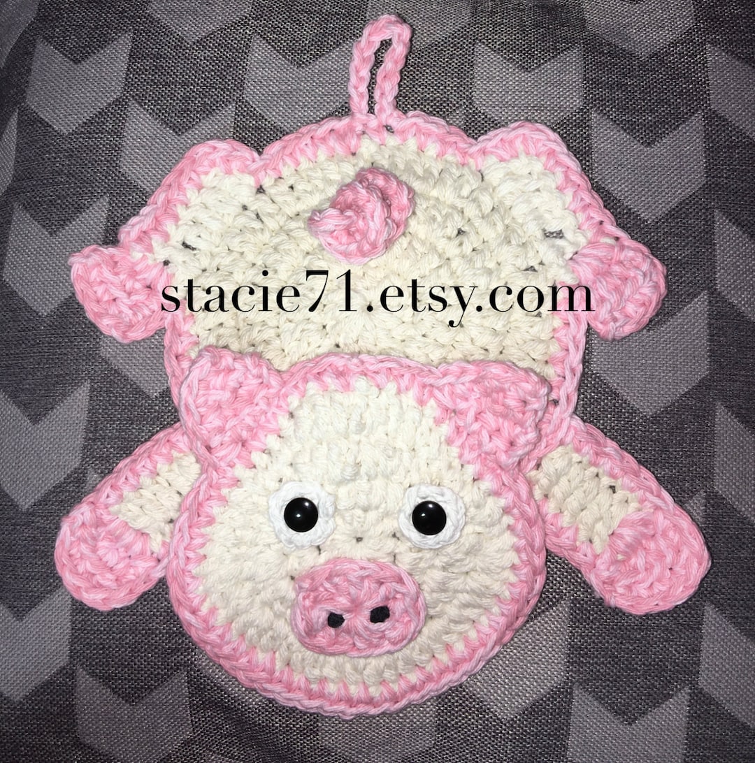 Pig Pot Holder CROCHET PATTERN - Etsy