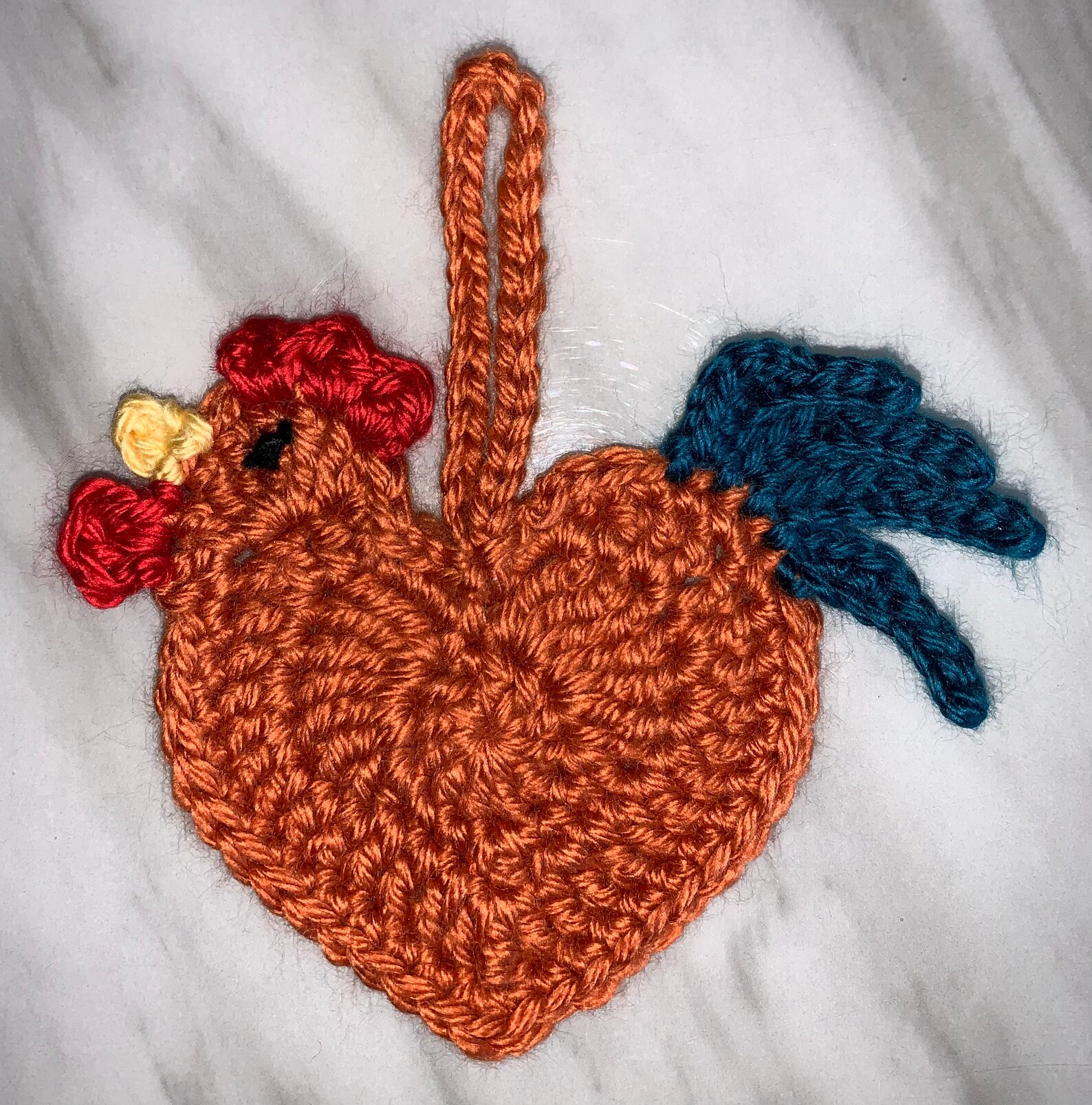 Crocheted Rooster Ornaments-made to Order - Etsy