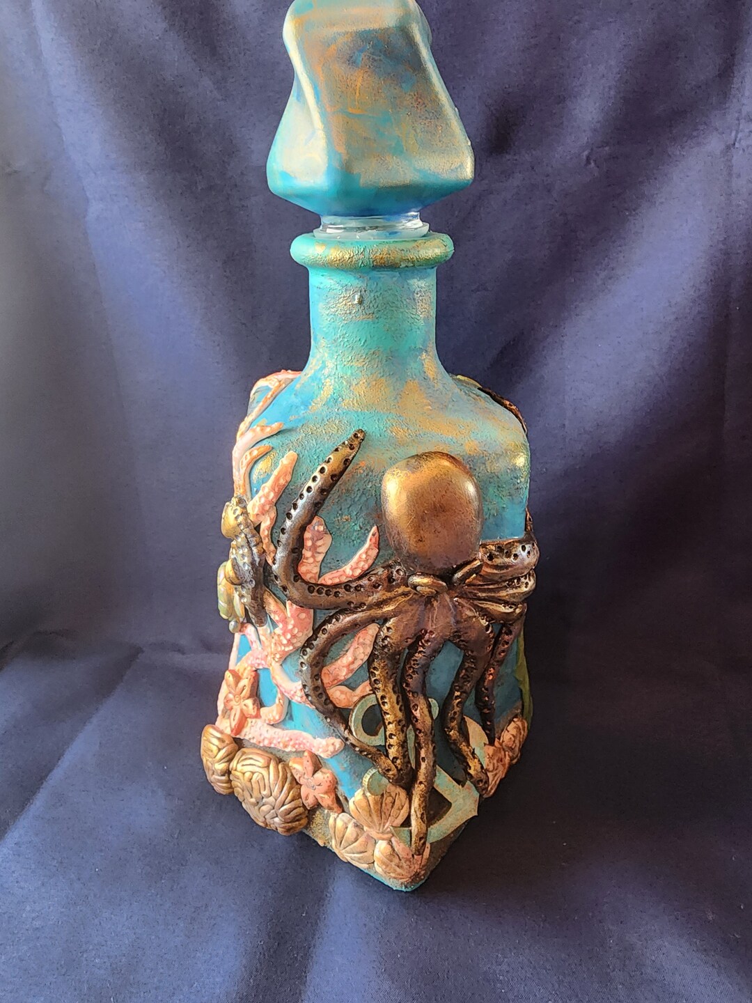 Octopus Bottle, Undersea Bottle - Etsy