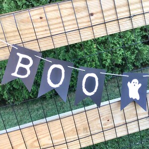 Boo to You Halloween Banner Garland - Etsy
