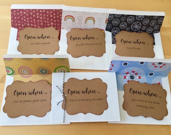 15 Open When Letters Labels/open When Envelopes/open When - Etsy