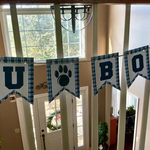 PSU Bound Penn State Banner. Solid Blue or Gingham Plaid. Officially ...