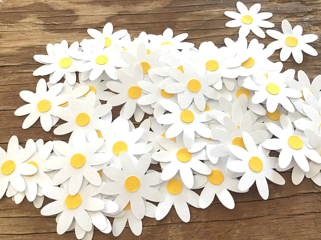 Daisy Confetti Table Scatter Weddings Showers - Etsy