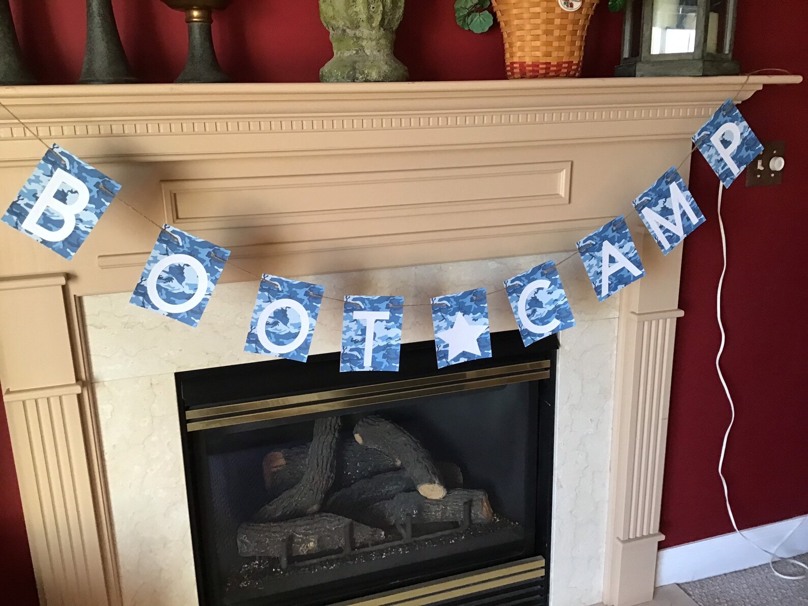 Military Party Boot Camp Paper Garland Banner - Etsy