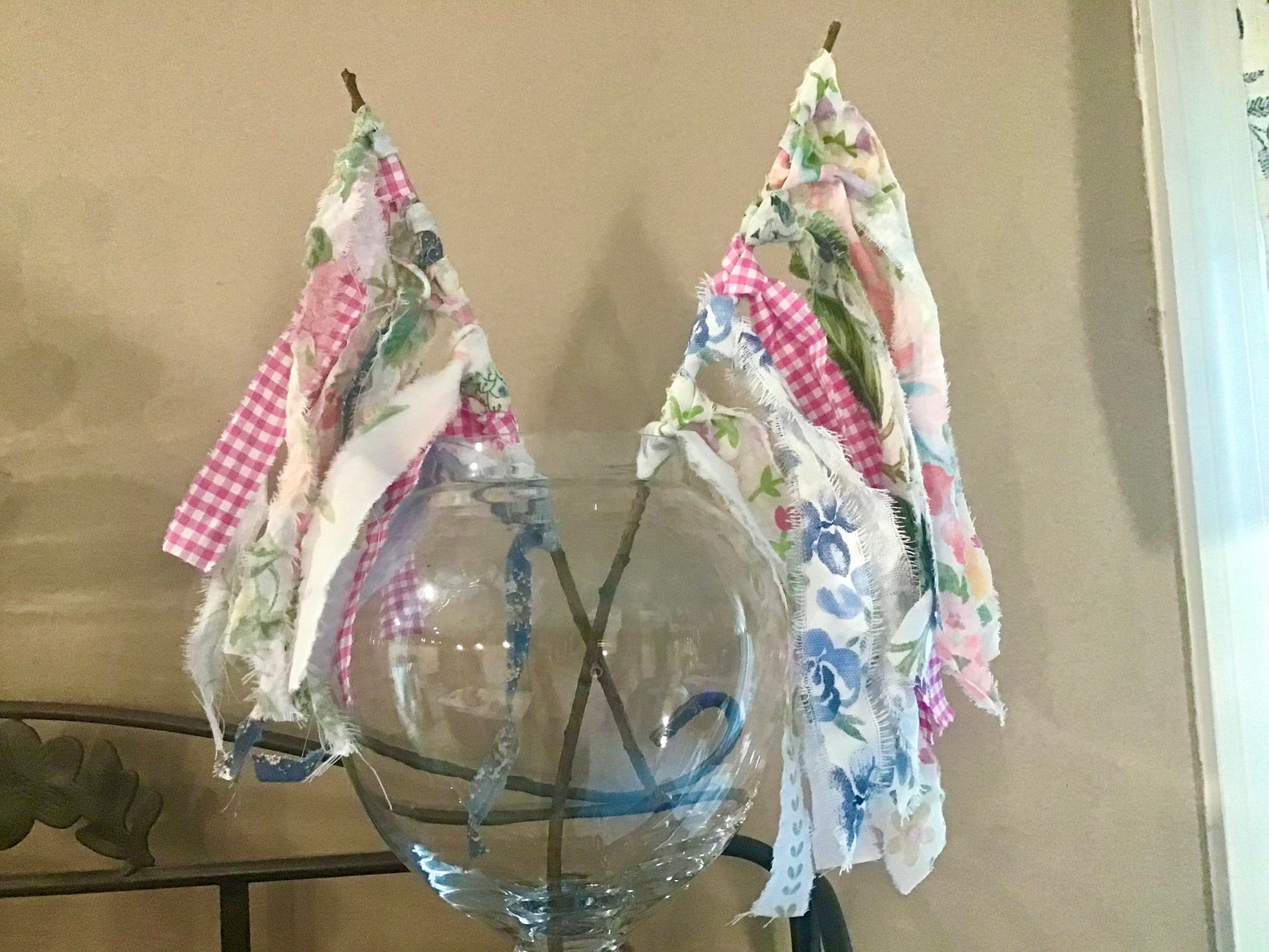 Shabby Boho Cottage Core Floral Fabric Flags Wedding Spring Summer - Etsy