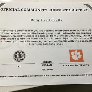 Clemson Bound Banner Garland. Officially Licensed - Etsy