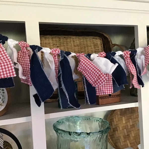 Torn Fabric Garland - Etsy