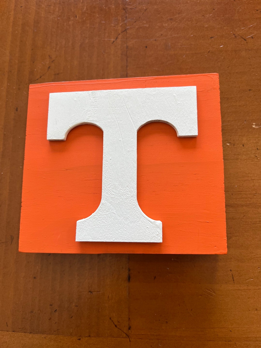 University of Tennessee T Tier Tray Small Rustic Wood Block Sign ...