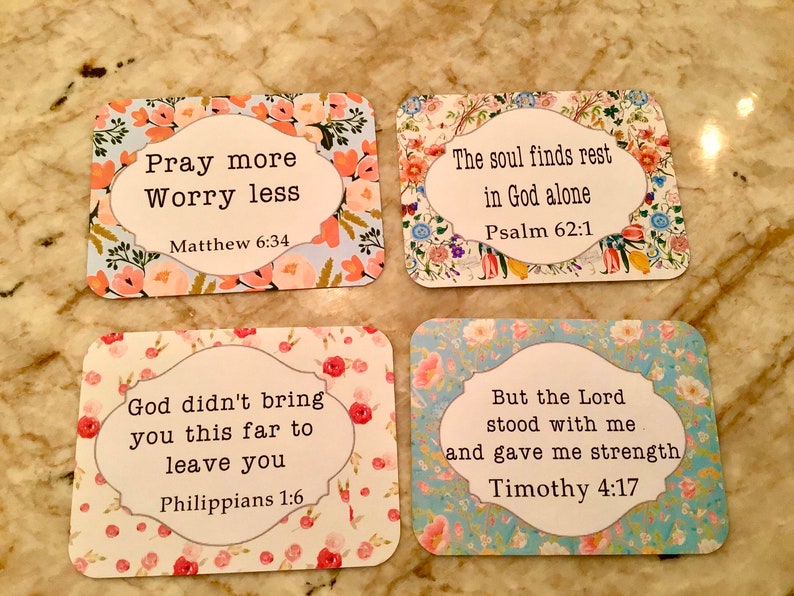 Bible Verse Planner Journal Bible Study Cards - Etsy