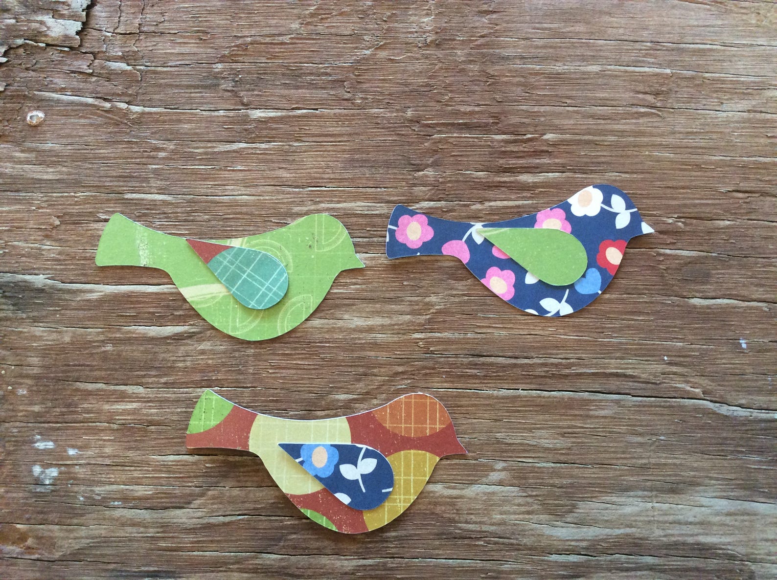 Colorful and Cute Tiny Bird Cut Outs | Etsy