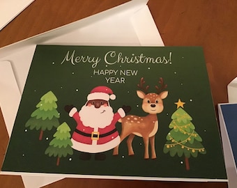 Christmas Cards African American Christmas Cards Black - Etsy