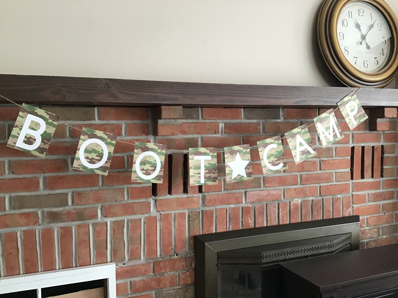 Military Party Boot Camp Paper Garland Banner - Etsy