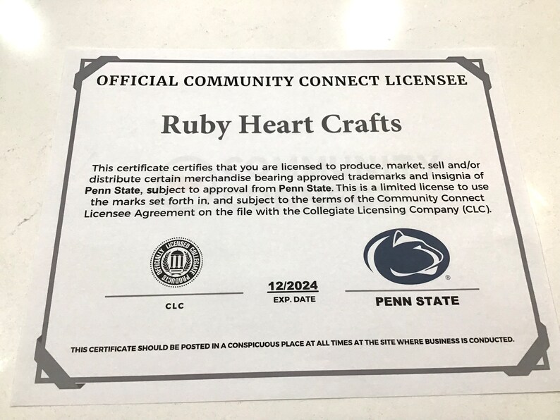 PSU Penn State University Chunky Wooden Blocks Shelf Sitter. Officially ...
