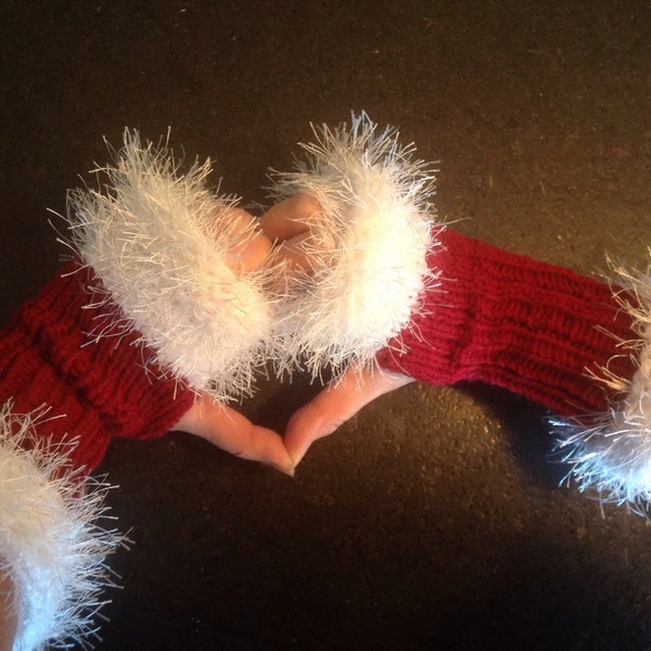 Christmas Santa Gloves - Etsy