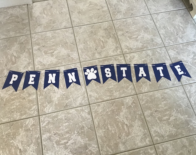 Penn State Garland Banner. Officially Licensed - Etsy