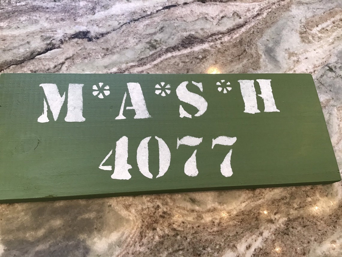 MASH 4077 Sign Hand Painted - Etsy