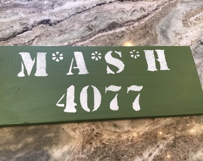 MASH 4077 Sign Hand Painted - Etsy