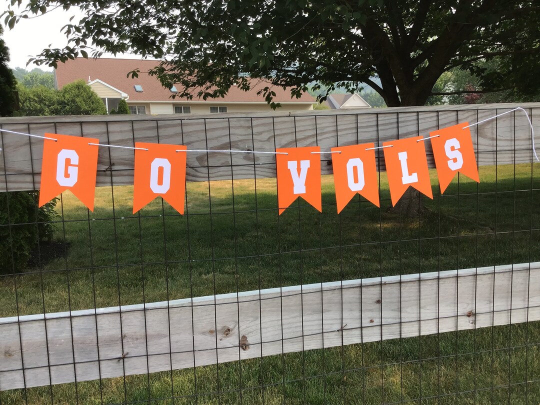 Go Vols University of Tennessee Garland Banner - Etsy