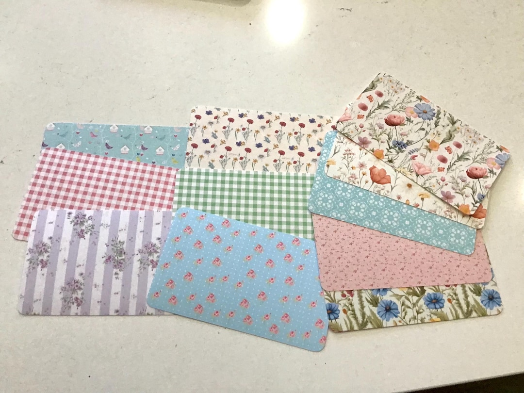 Floral Printed Index Cards Planner Journal Note Cards - Etsy