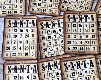 Santa Bingo - Etsy