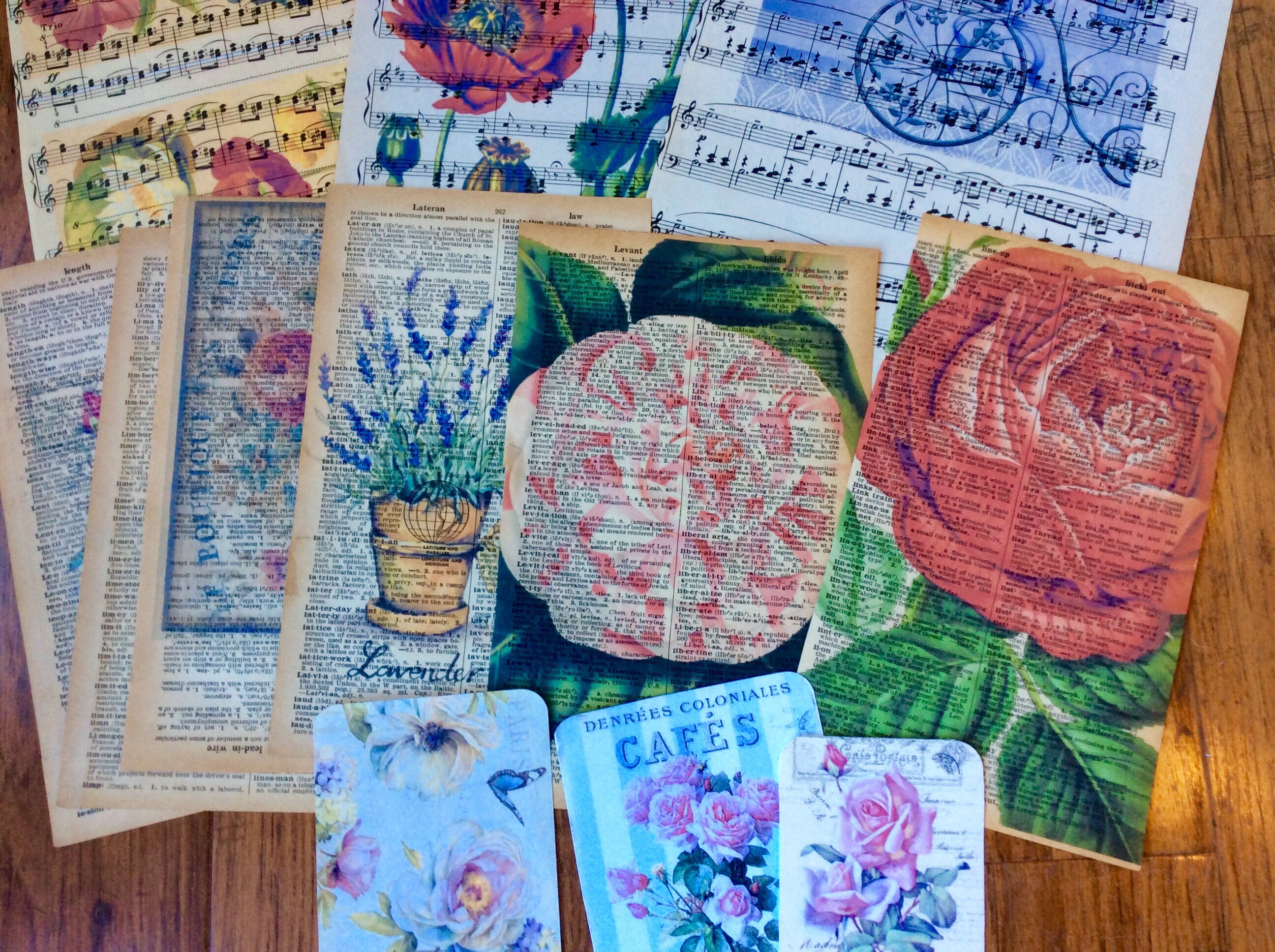 Vintage Images Paper Ephemera Pack Florals - Etsy