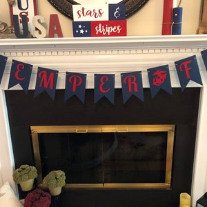 Semper Fi Marines Banner Garland Official Hobbyist of the USMC: License ...