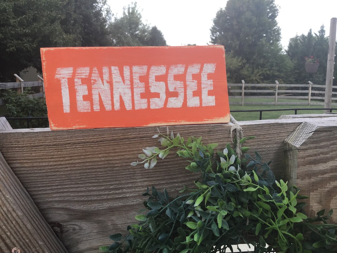 Rustic Tennessee Sign Shelf Sitter Vols. Officially Licensed - Etsy