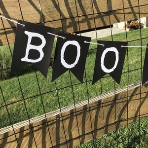 Boo to You Halloween Banner Garland - Etsy